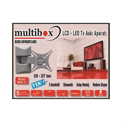 Multibox MBH-27 LCD-LED Tv Hareketli Askı Aparatı - 0.00 TL + KDV
