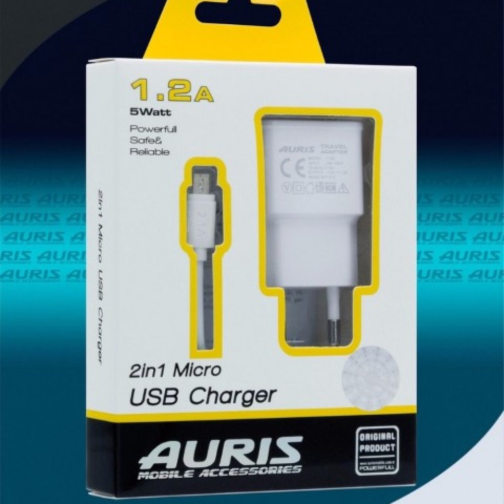 AURIS 2 IN 1 MİCRO USB ŞARJ CİHAZI - 25.42 TL + KDV